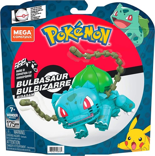 Buy MEGA BLOKS - Pokemon: Build & Show Bulbasaur, 175 Piece Building ...