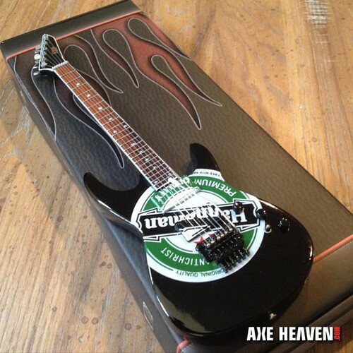 Buy Axe Heaven Jeff Hanneman Green Hanneman Logo Mini Guitar Replica ...