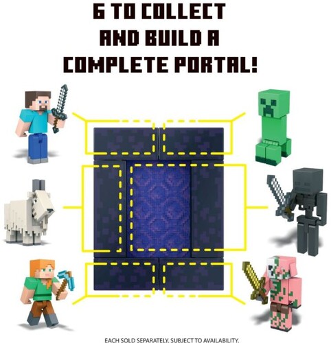 Buy Mattel Collectible - Minecraft Build-A-Portal Steve at GameFly ...