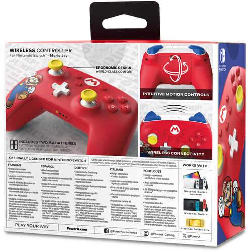 Buy PowerA Wireless Controller for Nintendo Switch - Mario Joy at ...