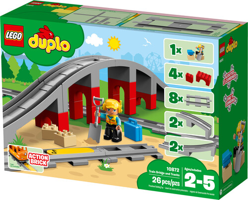 Buy LEGO® DUPLO® Train Bridge and Tracks 10872 at GameFly | GameFly